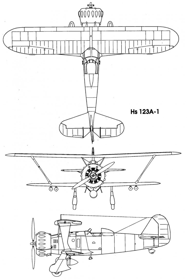 Пикирующий бомбардировщик Хеншель Hs.123 | Армии и Солдаты - Военная ...